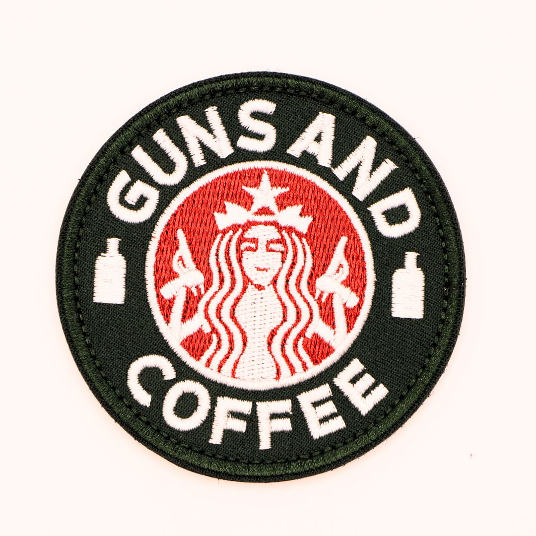 Guns and Coffee - Velcro Patch – Genejack